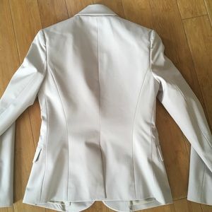 Theory | Jackets & Coats | Theory Beige Jacket Synthetic Texture | Poshmark